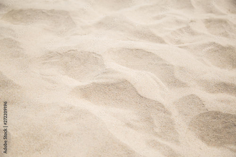 Fine beach sand in the summerBackground with copy space and visible ...