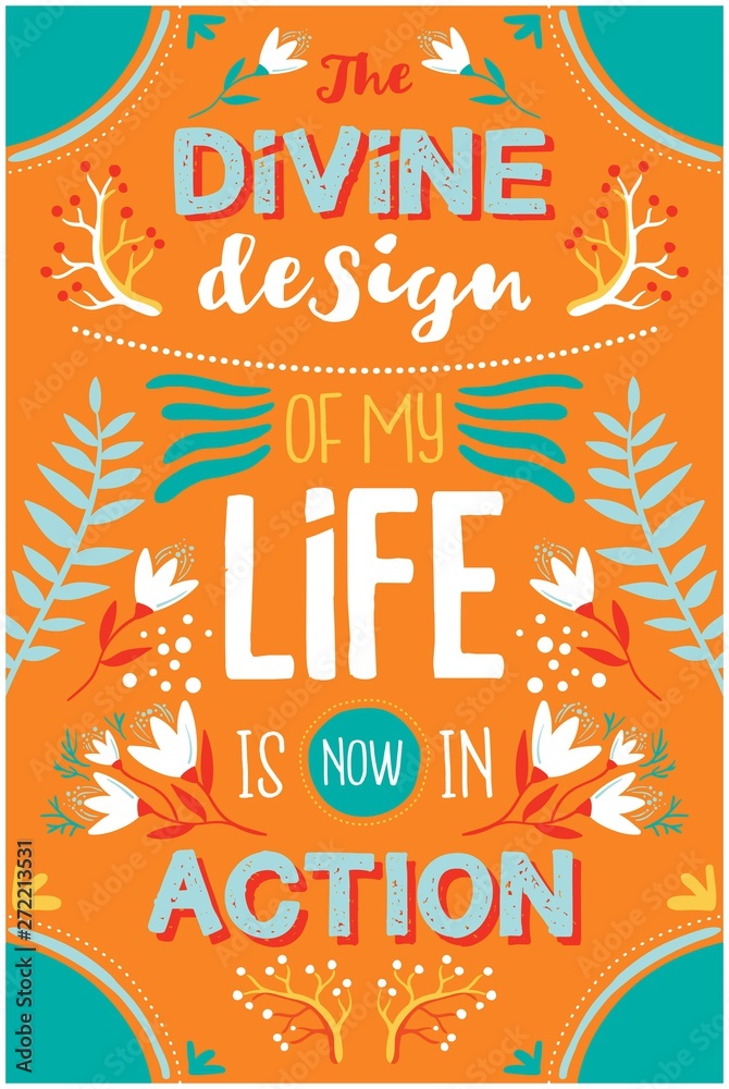 Inspirational words colorful poster vector illustration Stock Vector ...