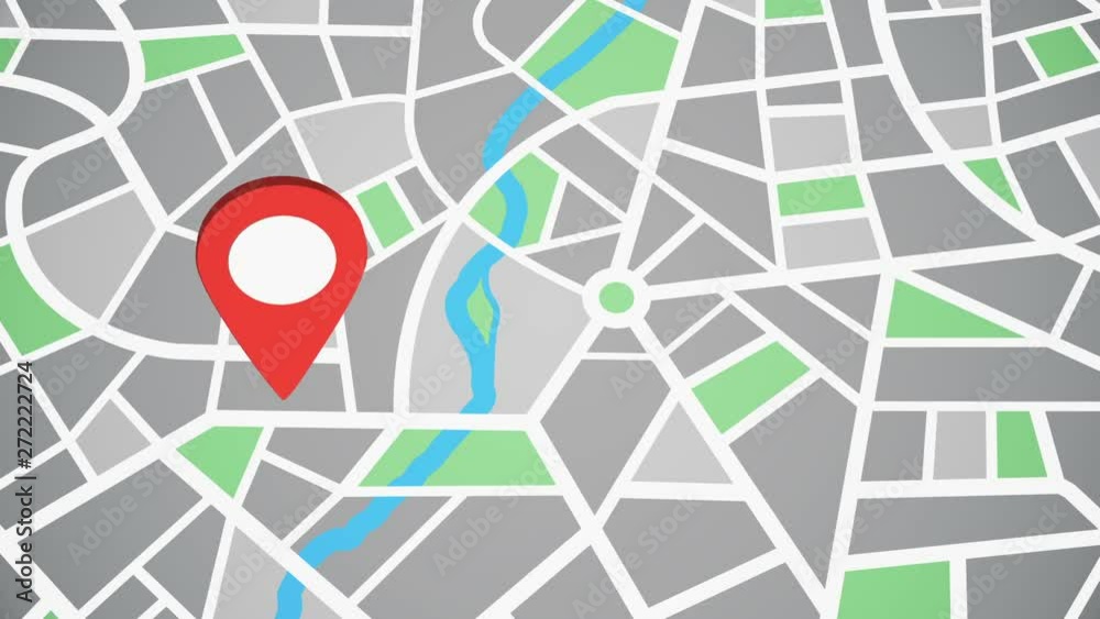Red Maps Pinpoint Location Sign Rotating On The Map Address Pin Icon red-maps-pinpoint-location-sign-rotating-on-the-map-address-pin-icon
