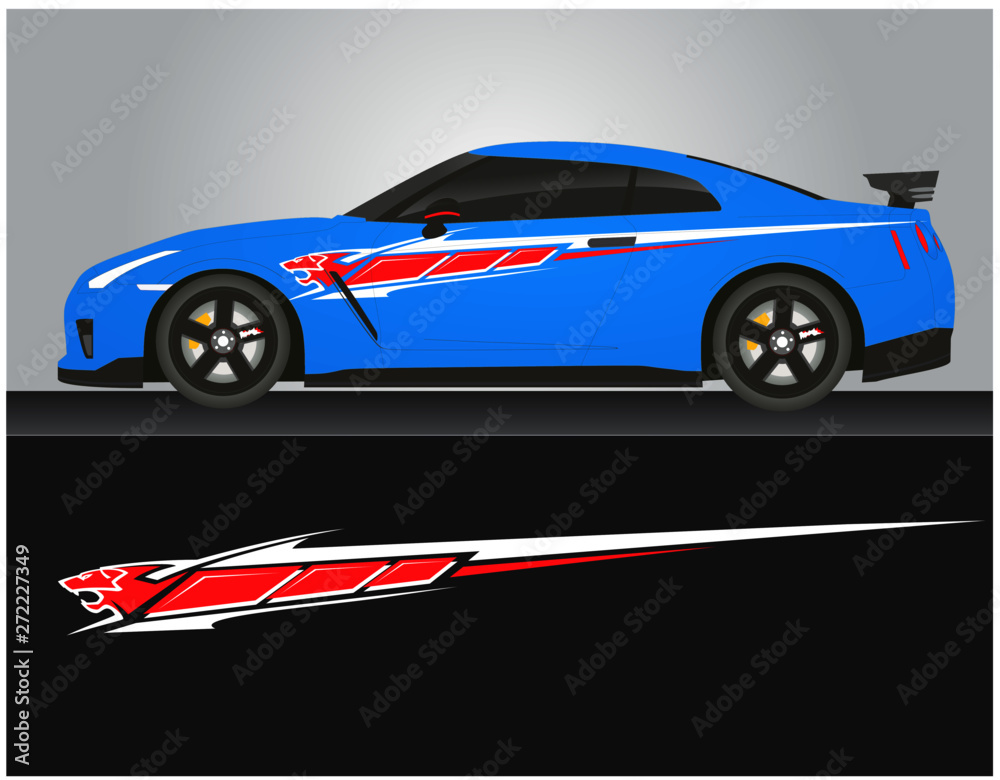 Vinyls sticker Decals for body blue Car truck mini bus modify ...