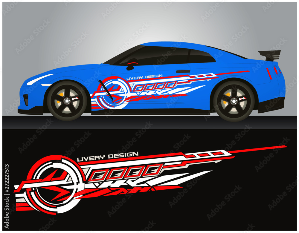 Vinyls sticker Decals for body blue Car truck mini bus modify ...