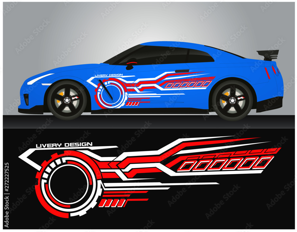 Vinyls sticker Decals for body blue Car truck mini bus modify ...