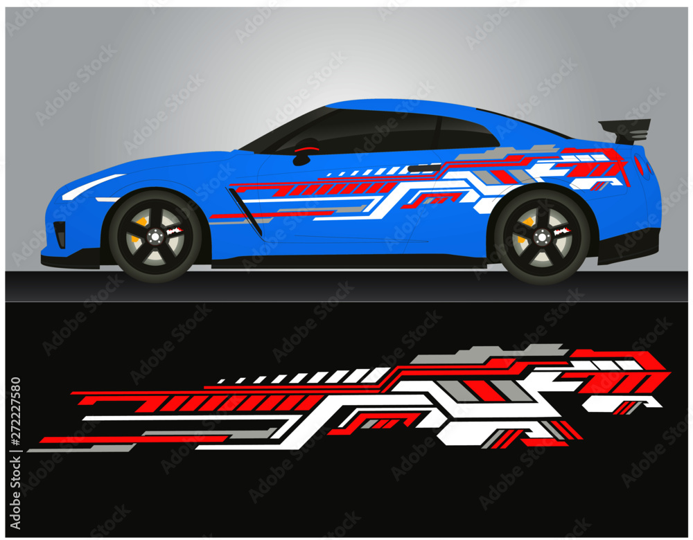 Vinyls sticker Decals for body blue Car truck mini bus modify ...