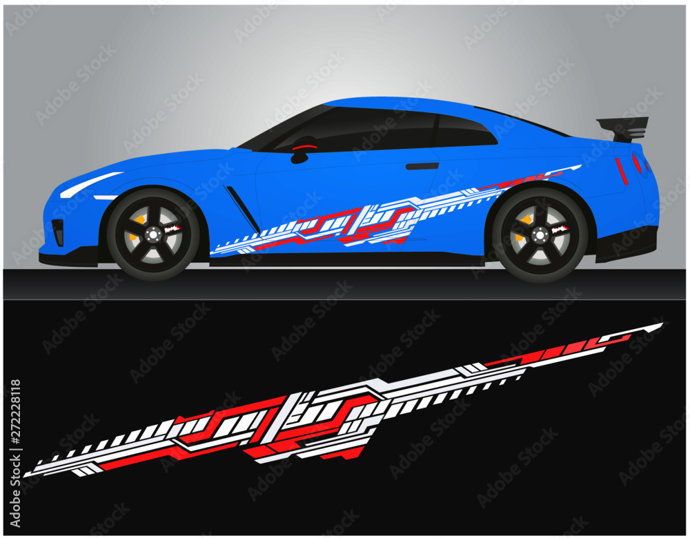 Vinyls sticker Decals for body blue Car truck mini bus modify ...