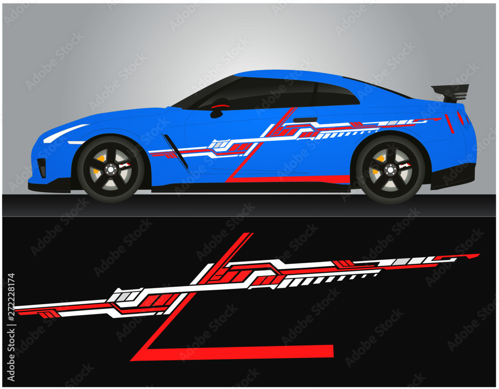 Vinyls sticker Decals for body blue Car truck mini bus modify ...