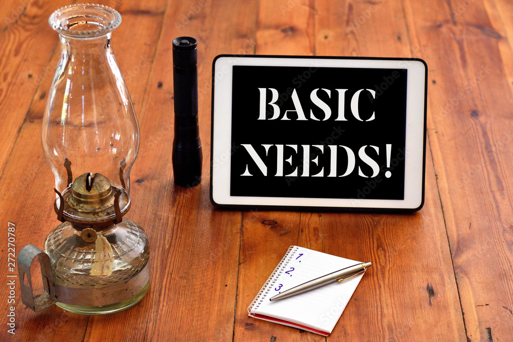 Word writing text Basic Needs. Business photo showcasing measurement of ...
