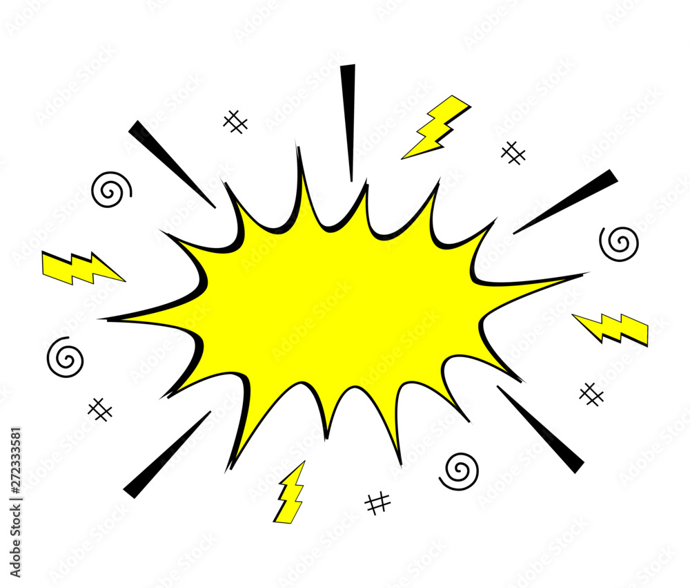 Transparent Background with Boom comic book explosion vector design ...