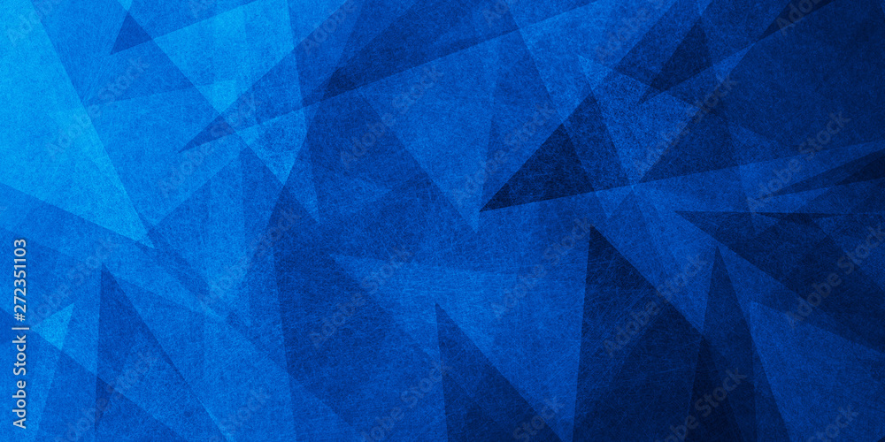 Geometric Pattern Triangle Blue