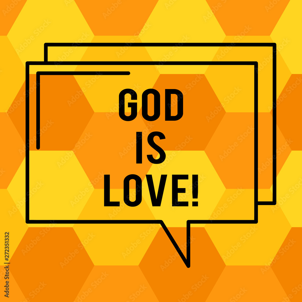 Handwriting text writing God Is Love. Concept meaning Believing in ...