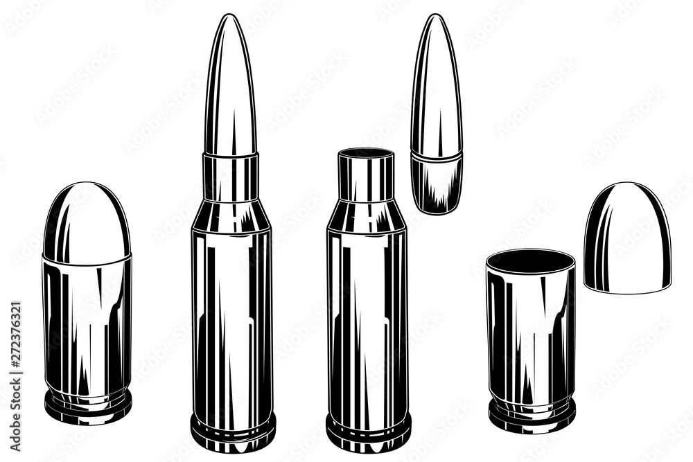 gun cartridge_1 Stock Vector | Adobe Stock