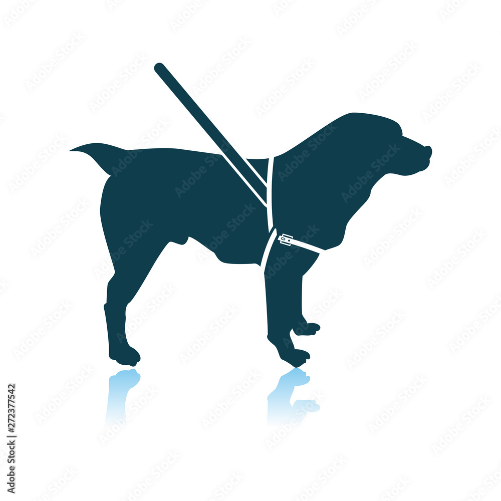 Guide Dog Icon Stock Vector | Adobe Stock