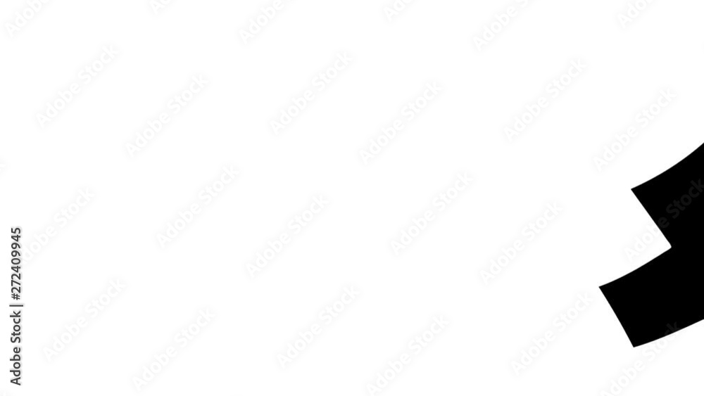 Cartoon basic Shape animations on black background.Basic shape ...