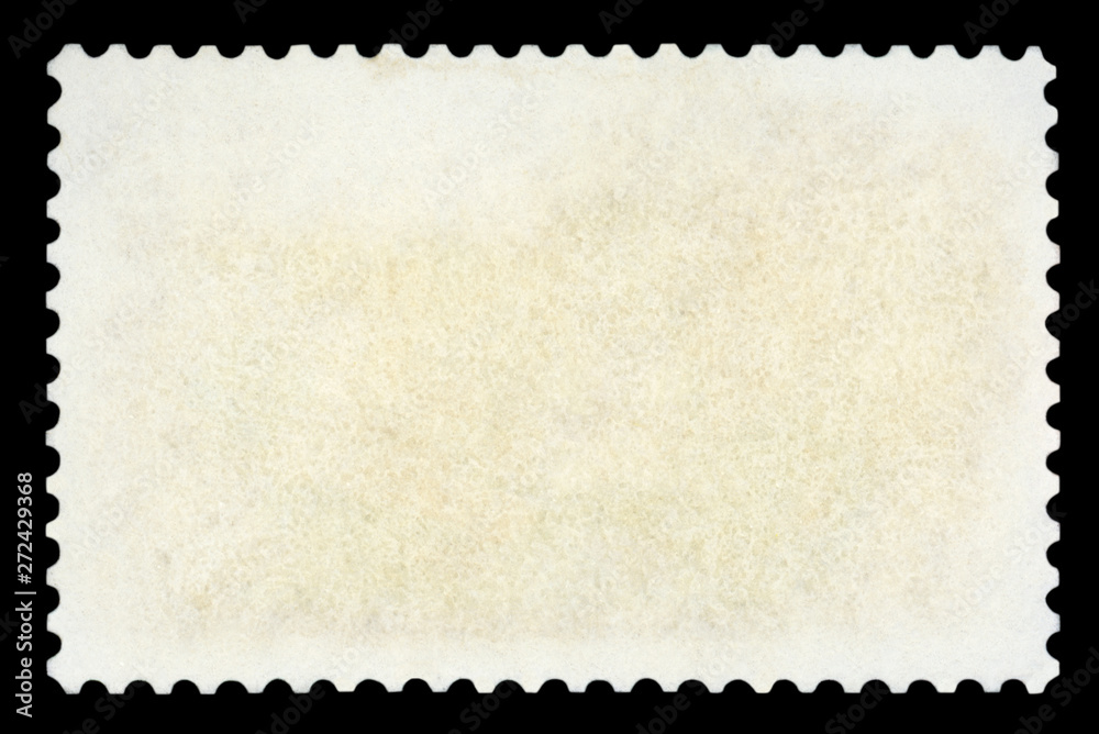 Blank postage stamp - Isolated on Black background Stock Photo | Adobe ...