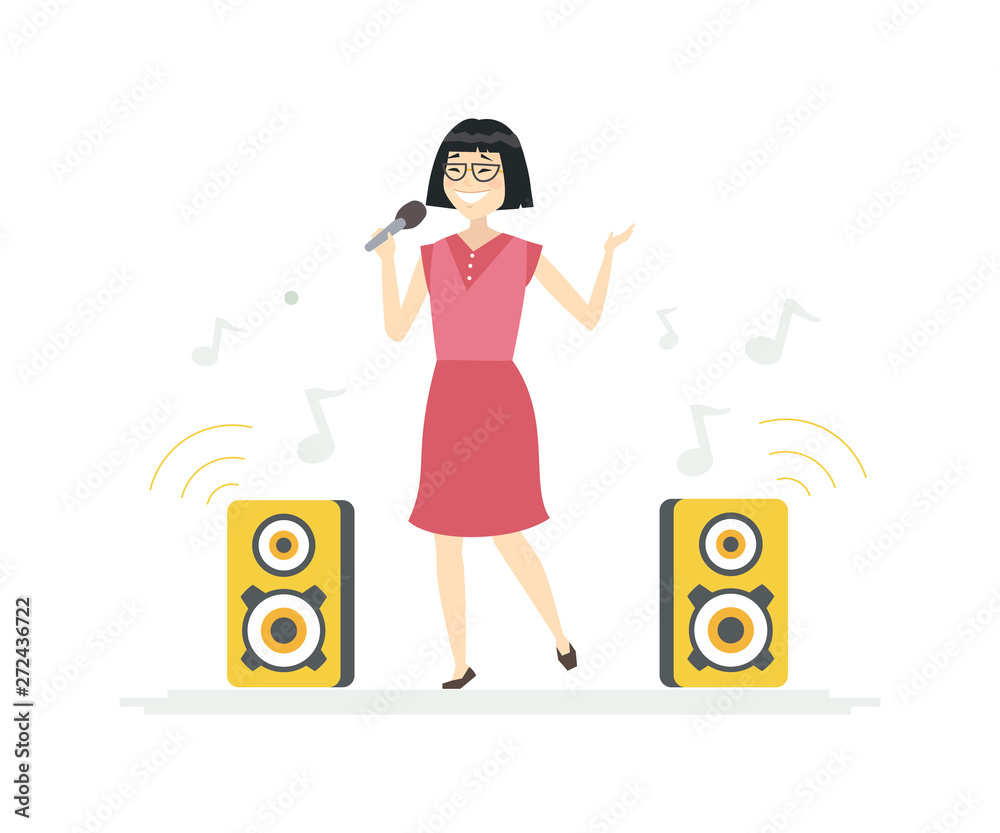 Cartoon People Singing