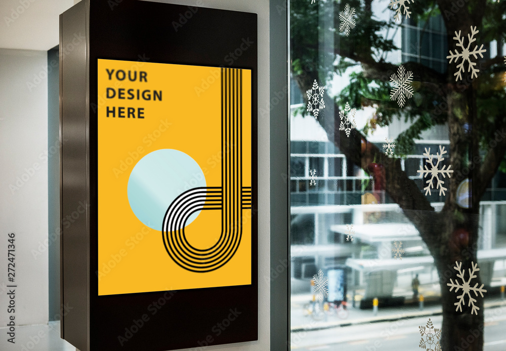 Vertical Advertisement Mockup Stock Template | Adobe Stock