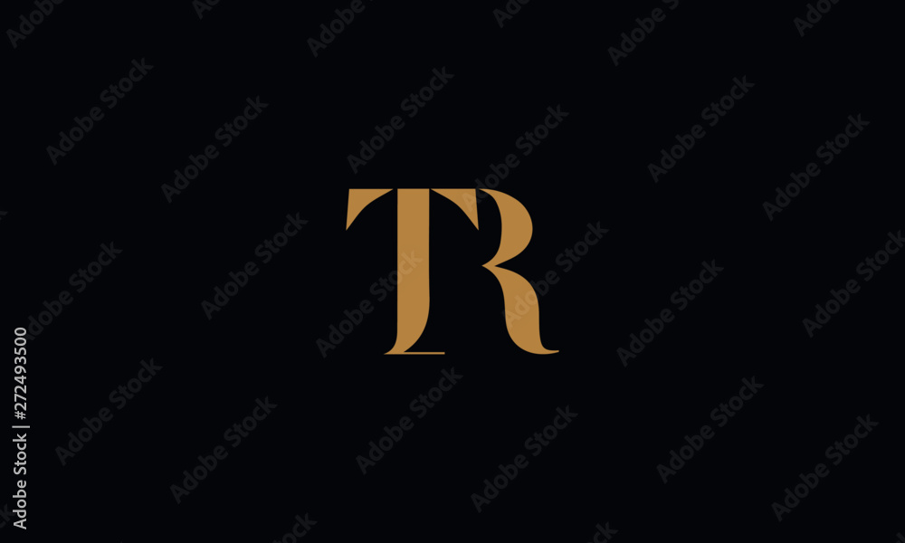 TR logo design template vector illustration Stock Vector | Adobe Stock