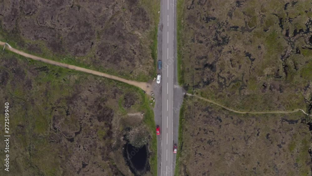 Aerial 4K footage of the Snake Pass road and surrounding Peak District ...