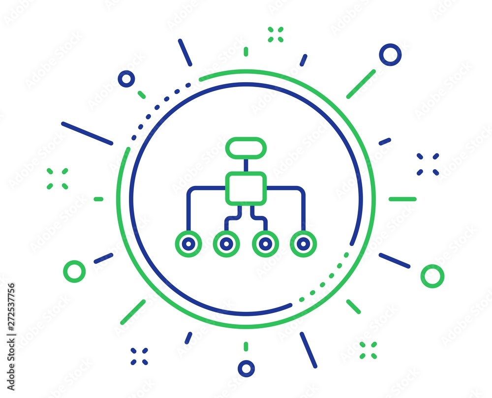 Restructuring line icon. Business architecture sign. Delegate symbol ... Restructuring line icon. Business architecture sign. Delegate symbol ...