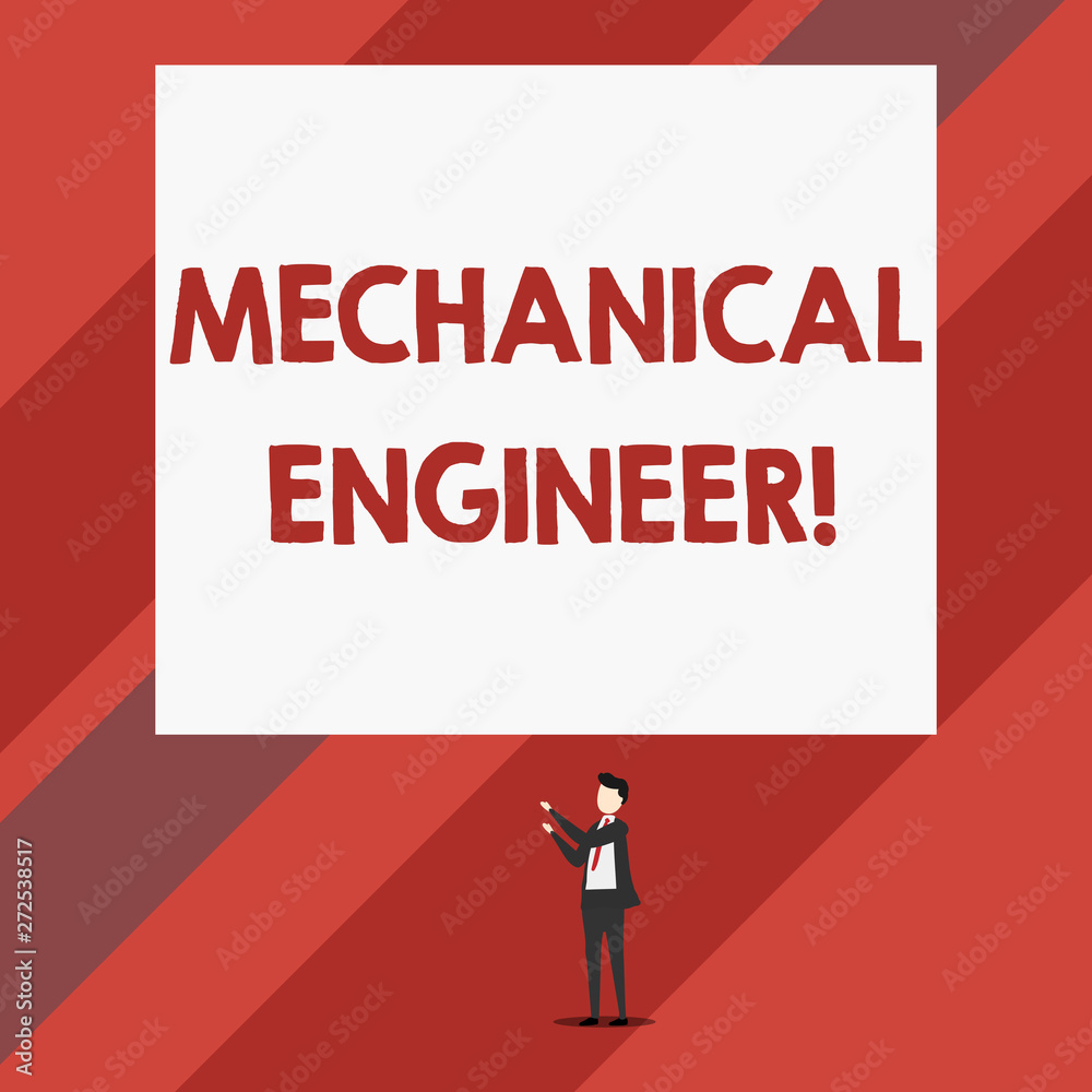 Writing note showing Mechanical Engineer. Business concept for Applied ...