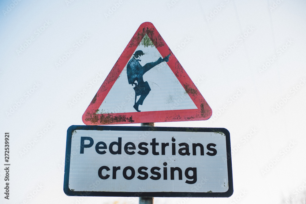 Ministry of Silly Walks Road Sign Stock Photo | Adobe Stock