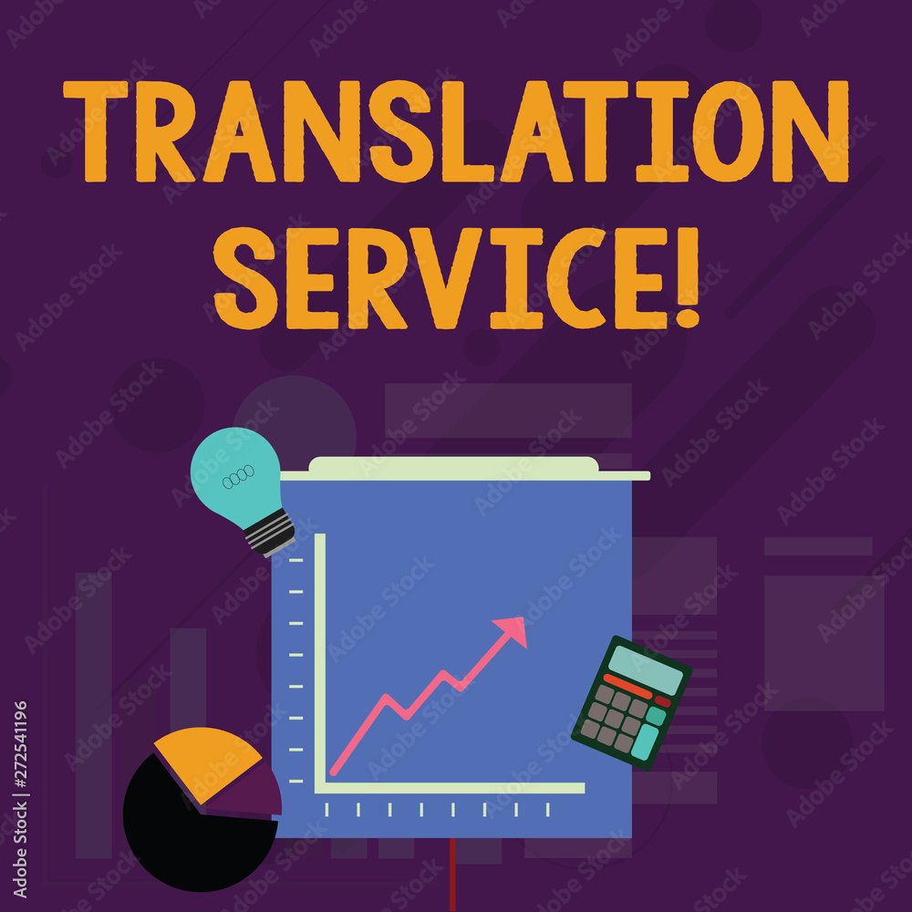 Word writing text Translation Service. Business photo showcasing the ...