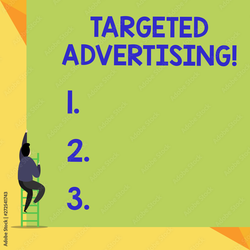 Writing note showing Targeted Advertising. Business concept for Online ...