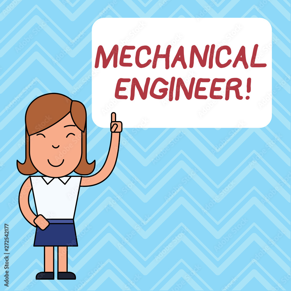 Word writing text Mechanical Engineer. Business photo showcasing ...