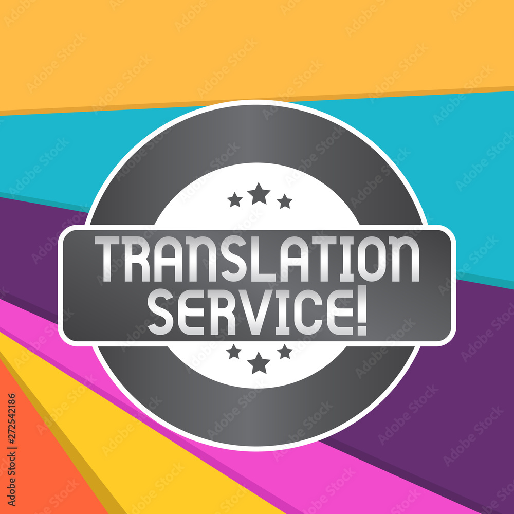 Word writing text Translation Service. Business photo showcasing the ...