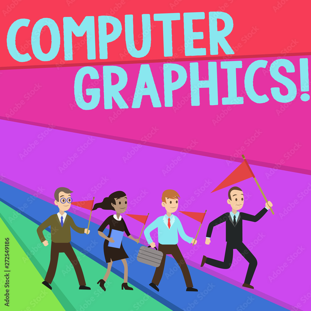 Text sign showing Computer Graphics. Business photo text visual ...