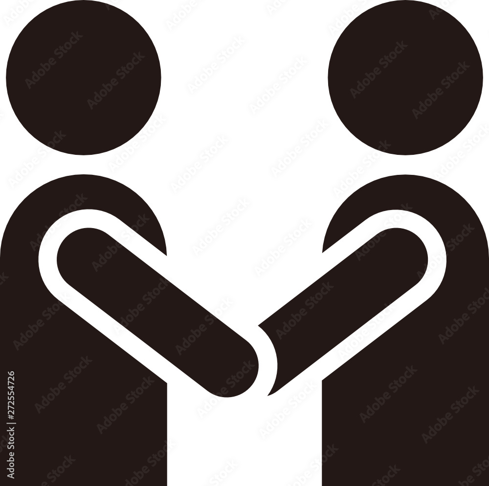 (SVG) alliance / handshake icon Stock Vector | Adobe Stock