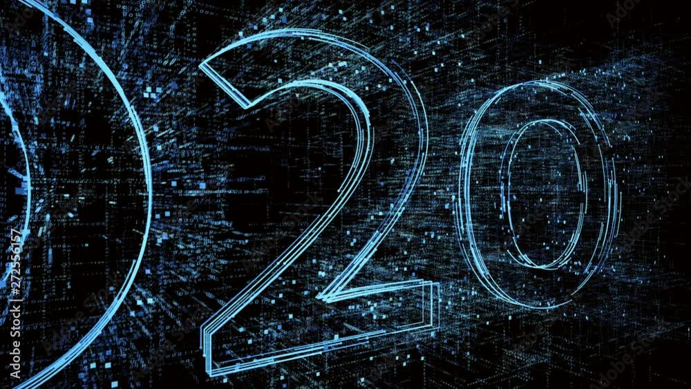 4k O2O word tag cloud;Online To Offline;binary computer code.The Matrix style binary computer ...