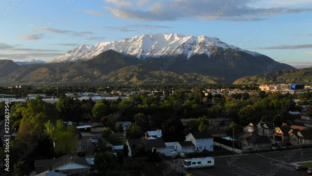 Beautiful Utah County Sunny Orem Downtown Provo Summer Wasatch Range ...