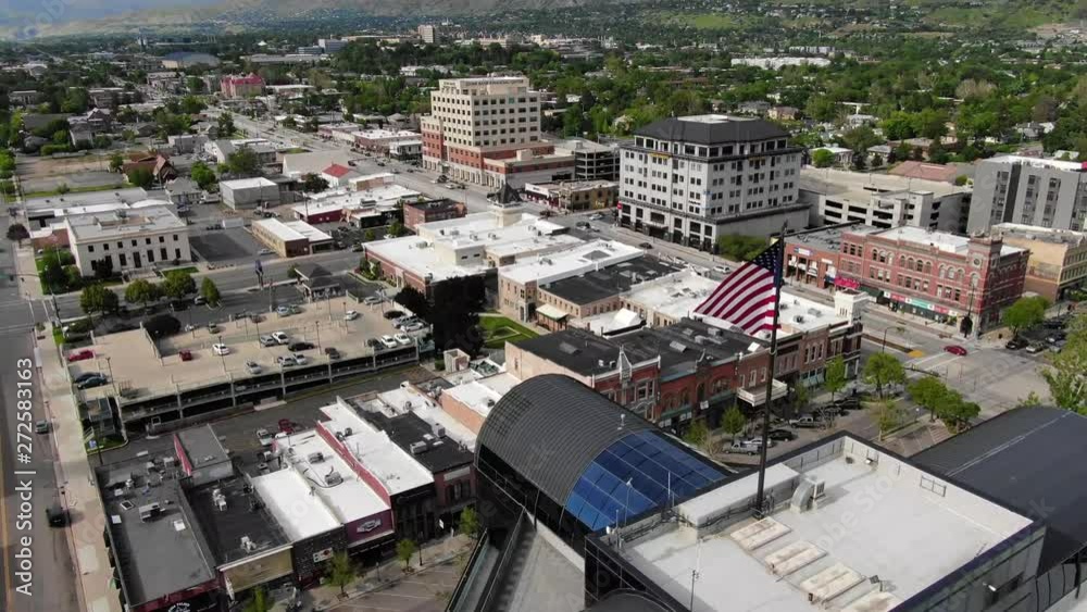 Beautiful Utah County Sunny Orem Downtown Provo Summer Wasatch Range ...