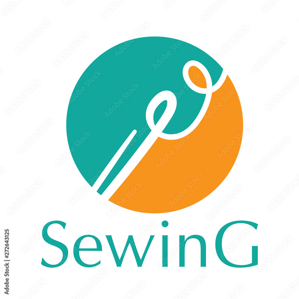 vector logo for a sewing workshop, tailor Stock Vector | Adobe Stock