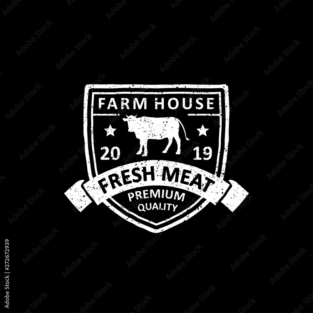 vintage badges of farmer labels, emblems and logo design Stock Vector ...