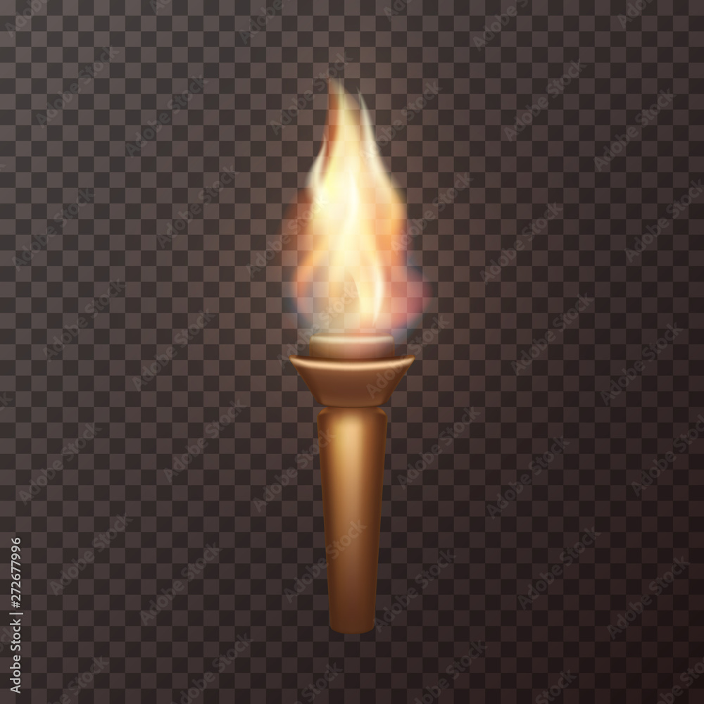 Medieval Wooden Torch