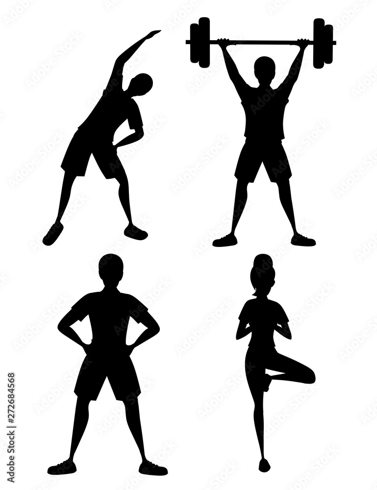 Exercise Silhouette Vector