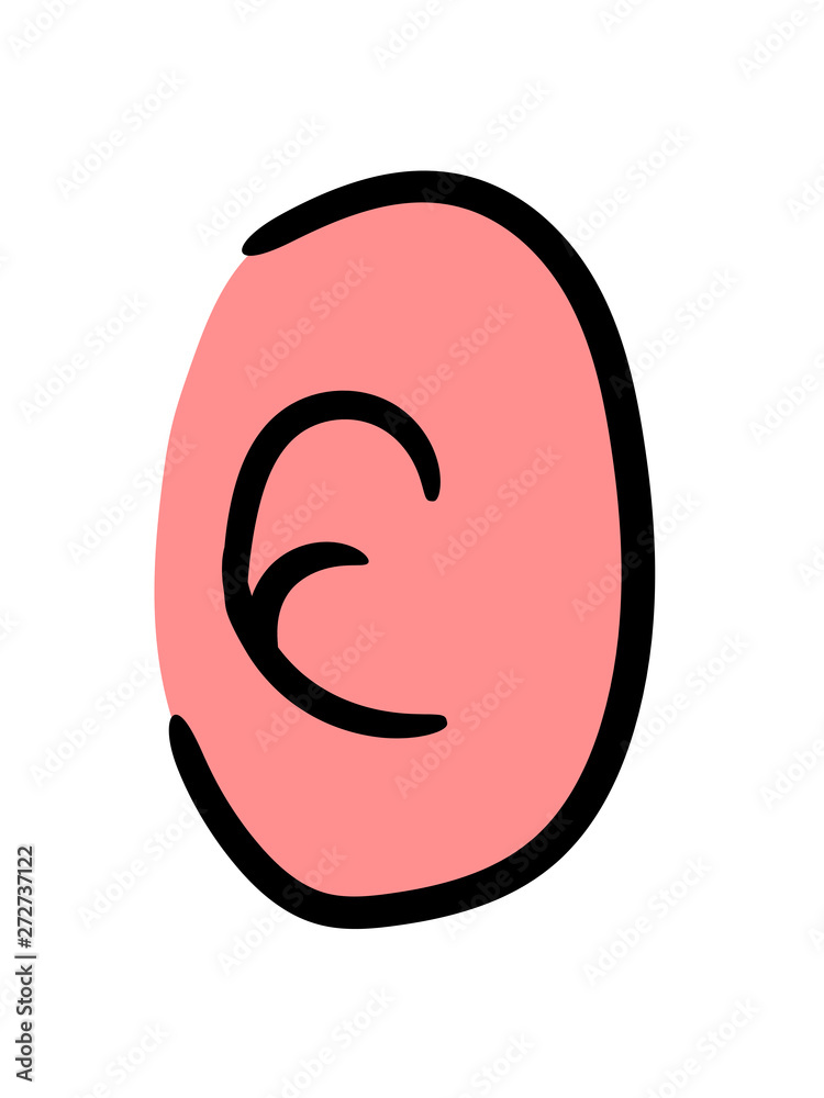 großes ohr laut geräusche cartoon lustig comic hören design cool witzig ...