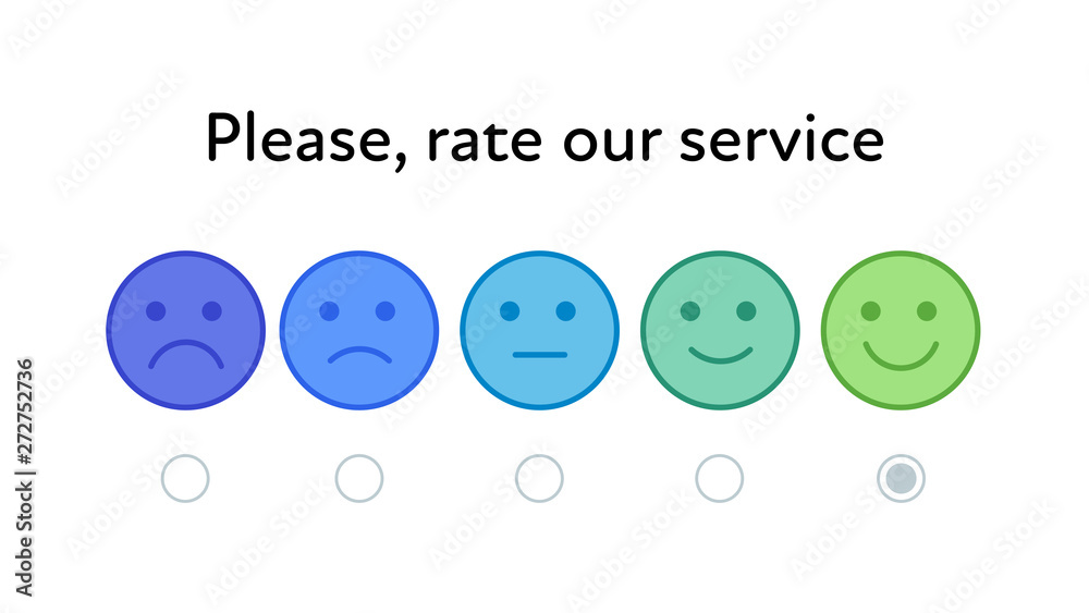 Vector horizontal mood tracker. Icon set of emoji from violet ...