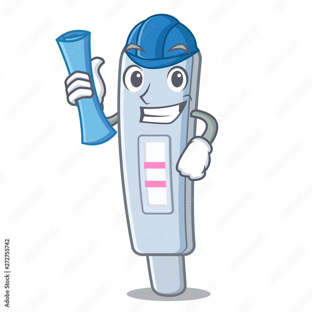 Architect test pack isolated in the cartoon Stock Vector | Adobe Stock