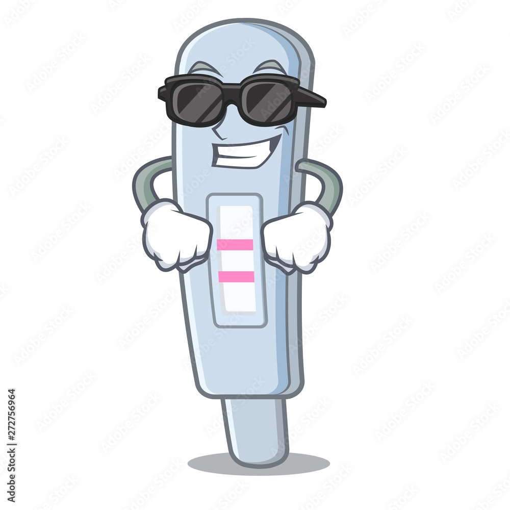 Super cool test pack isolated in the cartoon Stock Vector | Adobe Stock