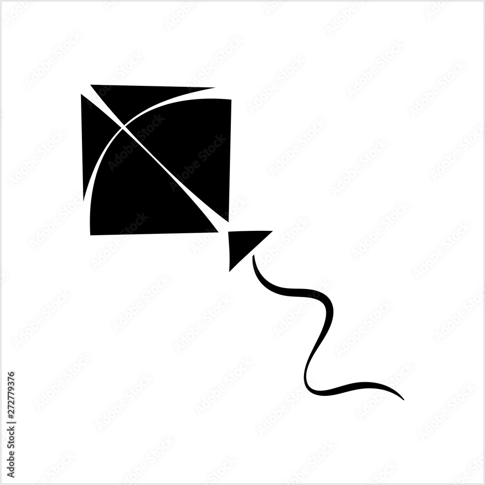 Kite Icon, Flying Kite Icon Stock Vector | Adobe Stock