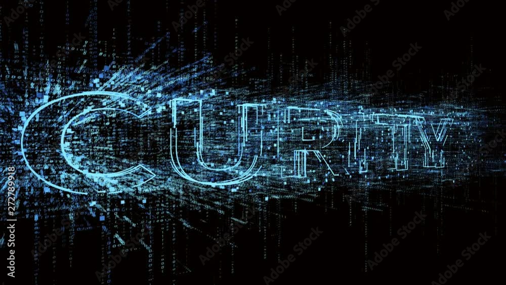 4k security word tag cloud;binary computer code.The Matrix style binary computer code shaped ...