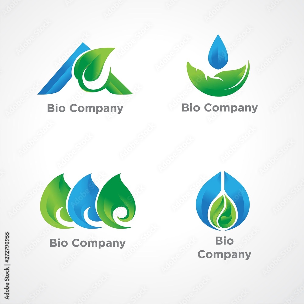 Logo Template for Green Company Stock Vector | Adobe Stock