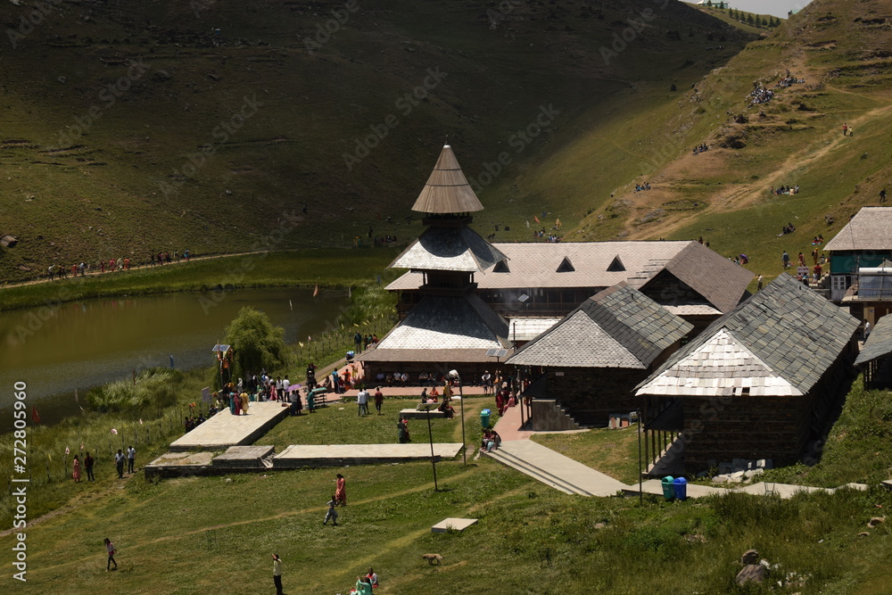 beautiful parashar rishi temple and ancient architecture. Stock Photo ...