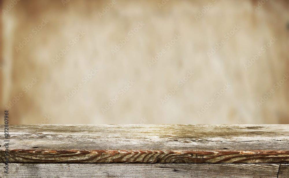Empty wooden table background for display montages Stock Photo | Adobe ...