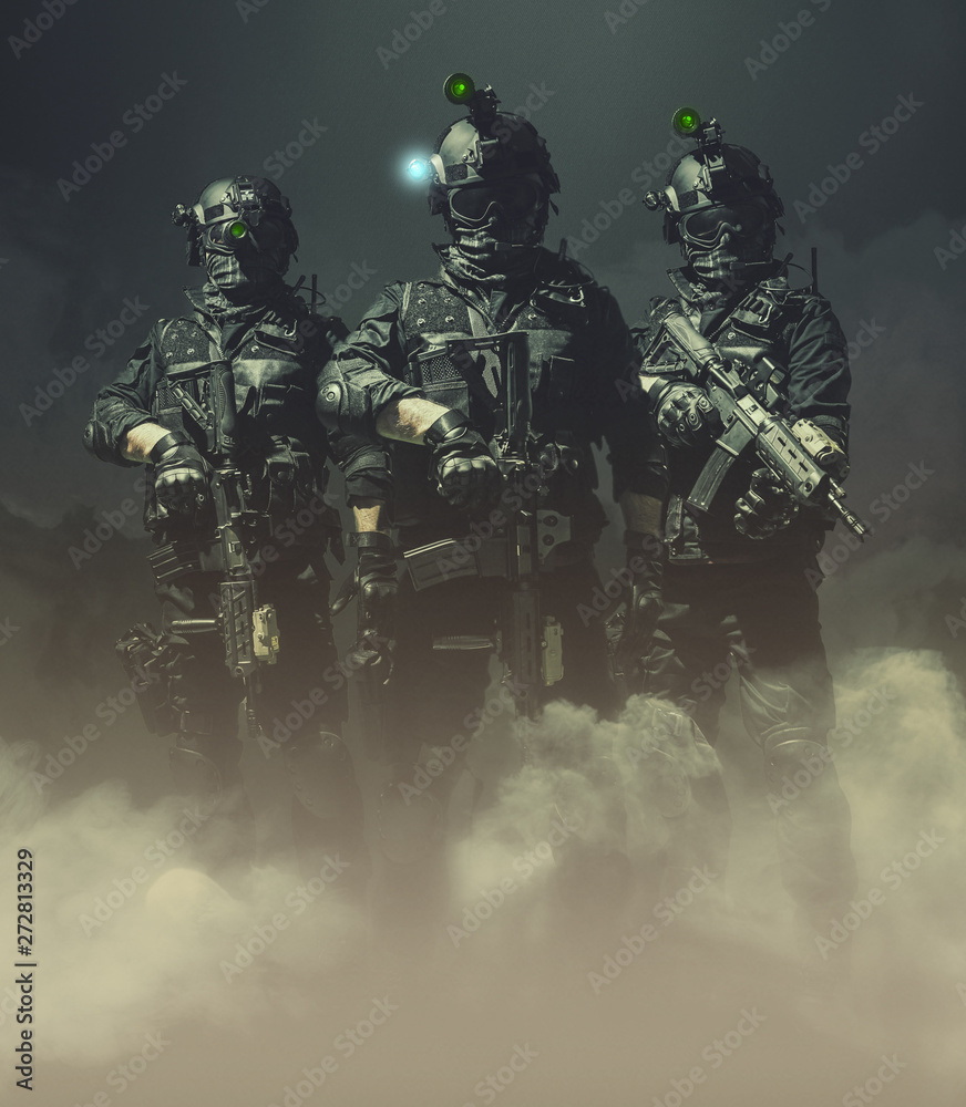 special forces soldier police, swat team member Stock Photo | Adobe Stock