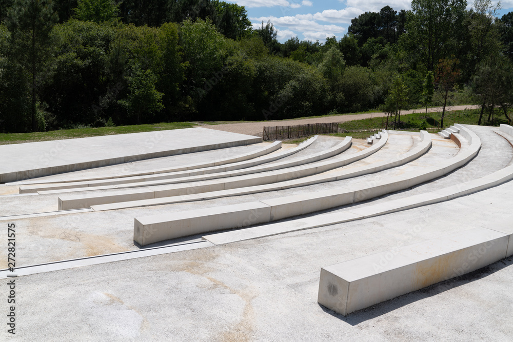 scene of park amphitheater in open air Stock Photo | Adobe Stock