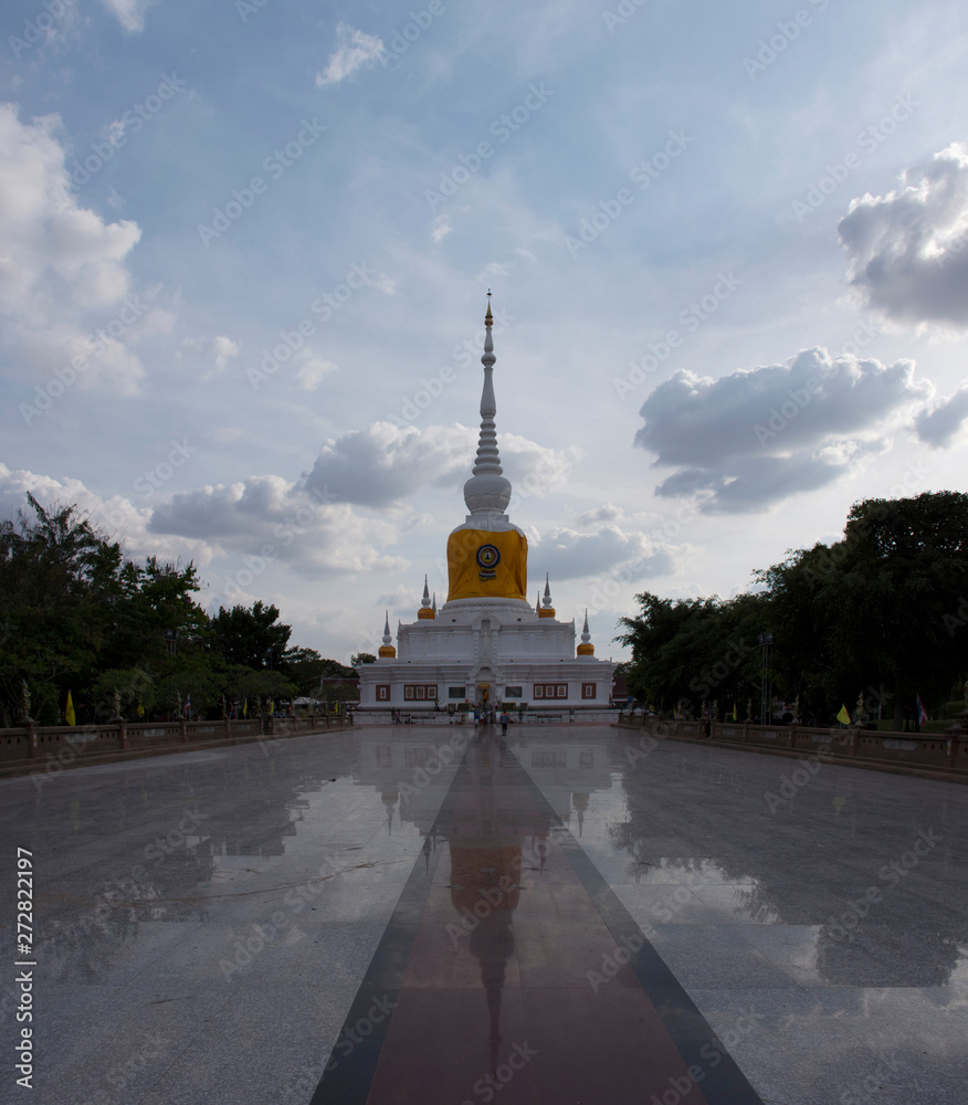 Phra That Nadoon Chedi or Na Dun Pagoda for thai people travel visited ...