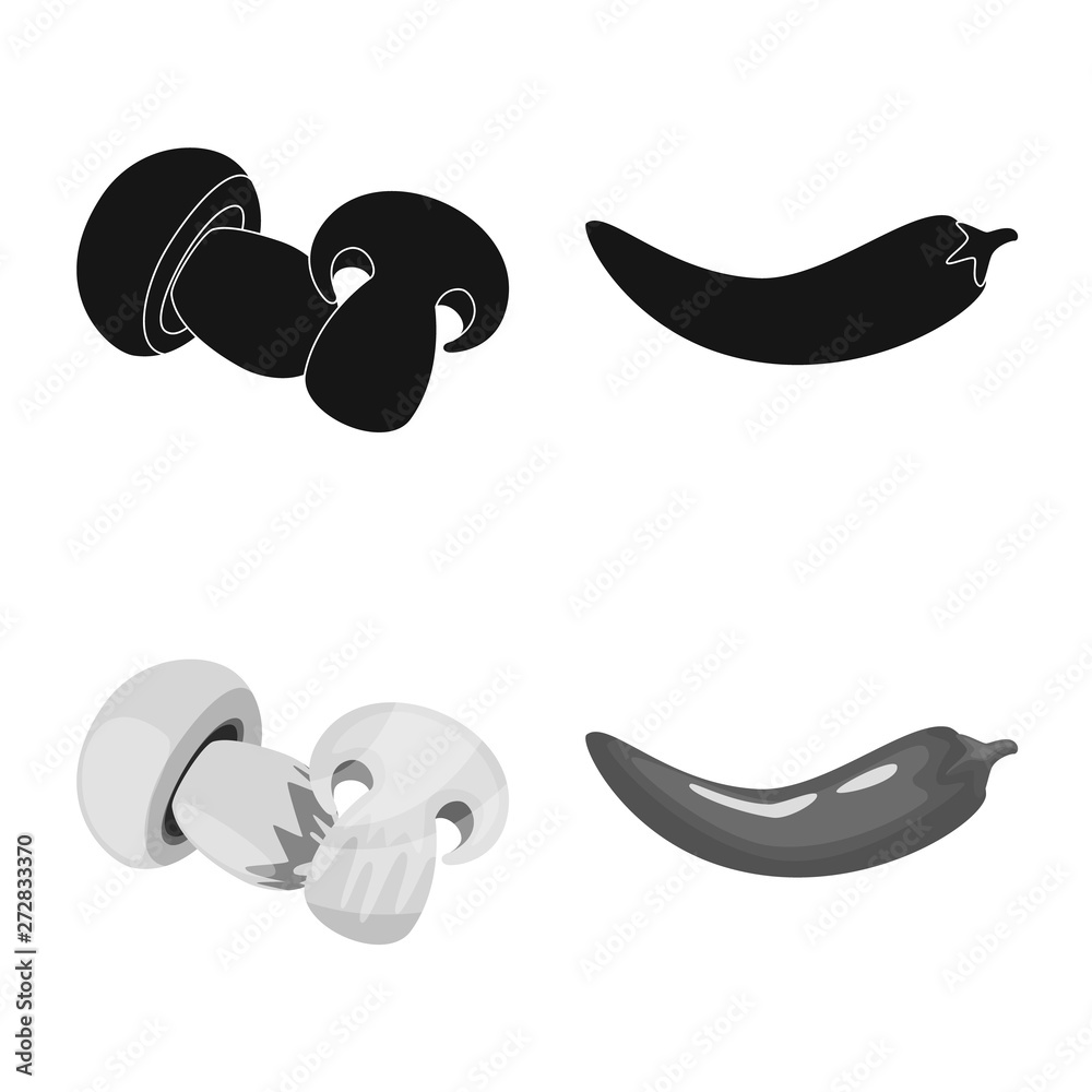 Vector design of taste and product icon. Collection of taste and ...